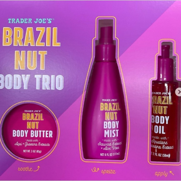 Trader Joe’s | Bath & Body | Trader Joes Brazil Nut Body Trio | Poshmark